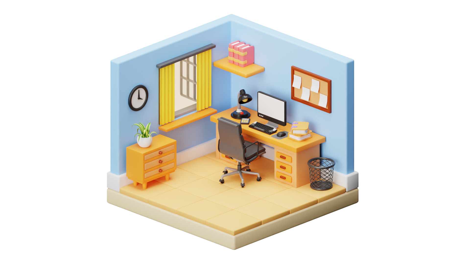 3D Workspace Room - TurboSquid 2298663
