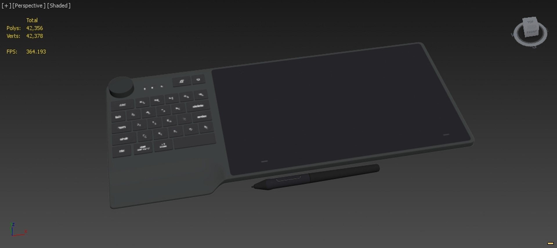 3D Drawing Tablet With Keyboard - TurboSquid 1962688