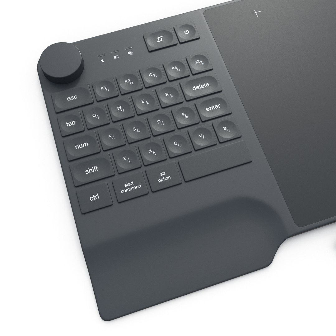 3D Drawing Tablet With Keyboard - TurboSquid 1962688