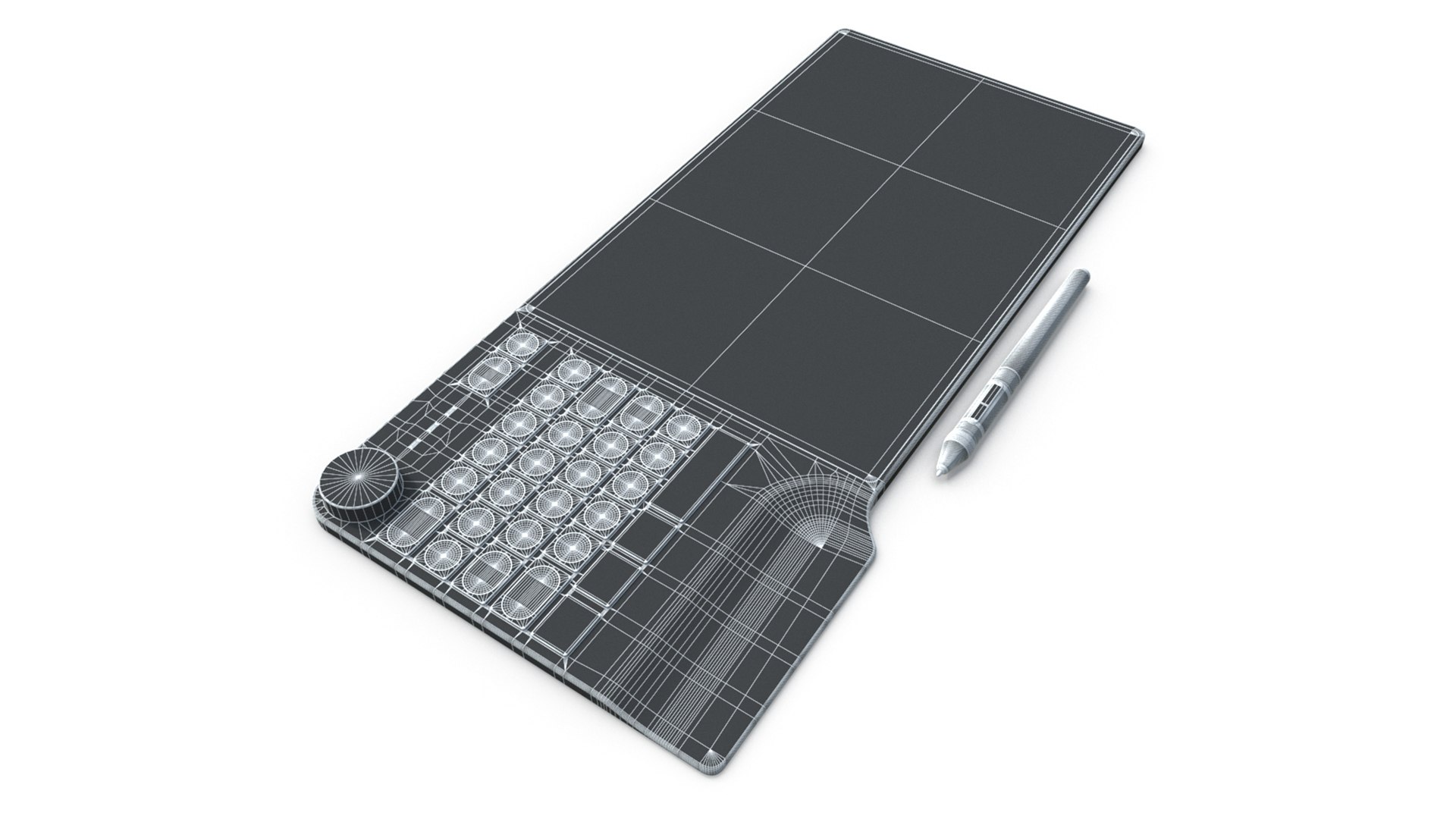 3D Drawing Tablet With Keyboard - TurboSquid 1962688