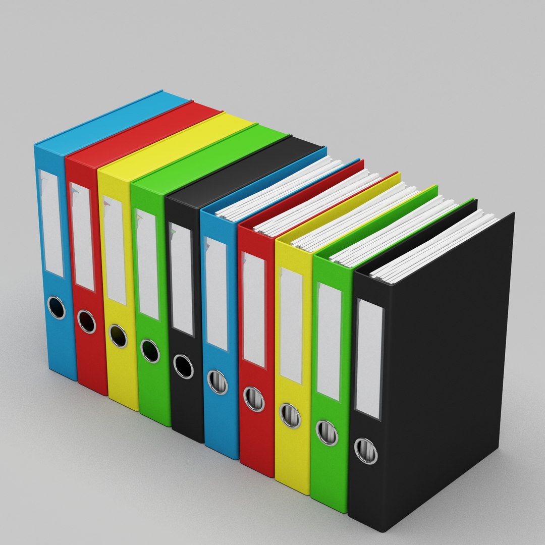 Folders Papers File Model - TurboSquid 1251426