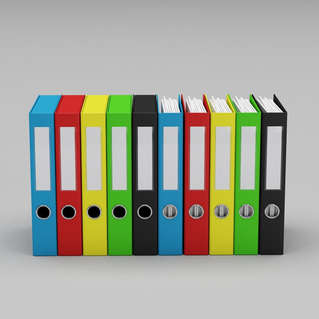 Folders Papers File Model - TurboSquid 1251426