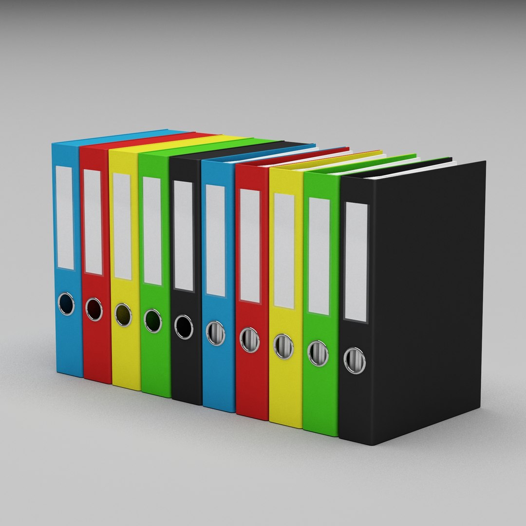 Folders Papers File Model - TurboSquid 1251426