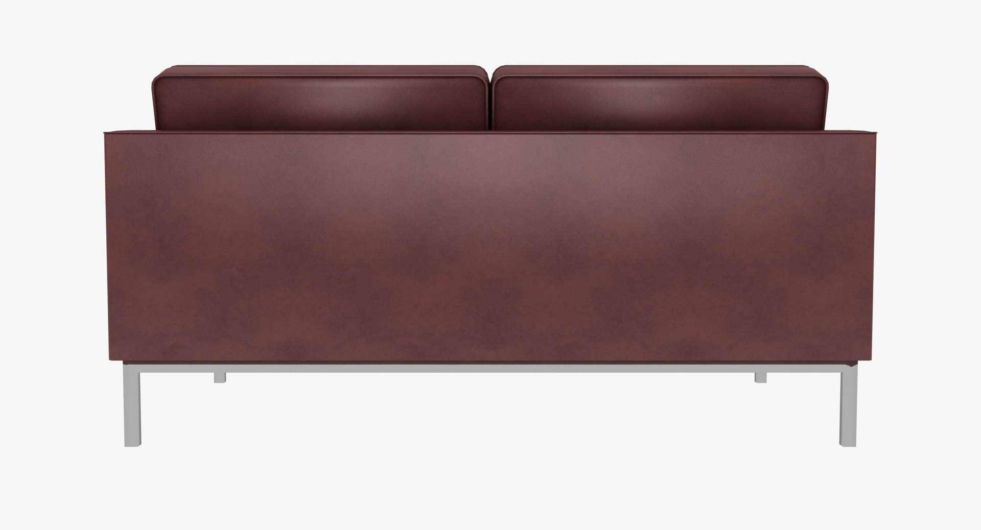 Knoll Florence Red Leather Seating Set 3D model - TurboSquid 2001741