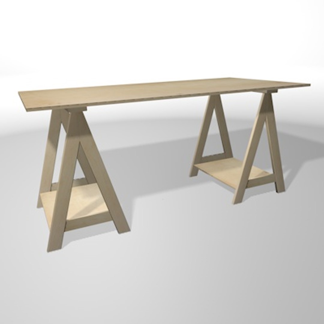 3d work table model