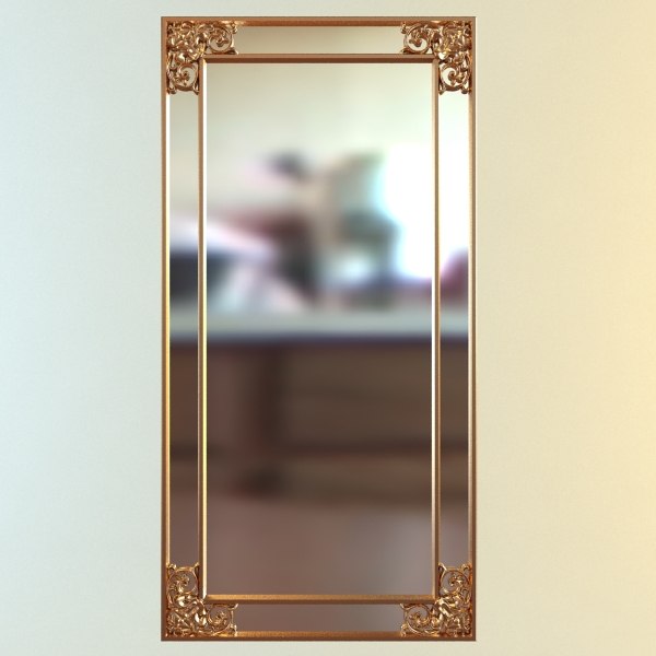 3ds max wall mirror