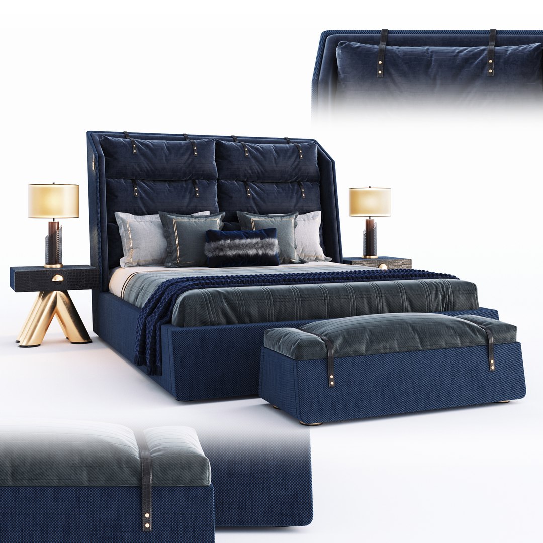 Bed Model-008 3D Model - TurboSquid 1973851