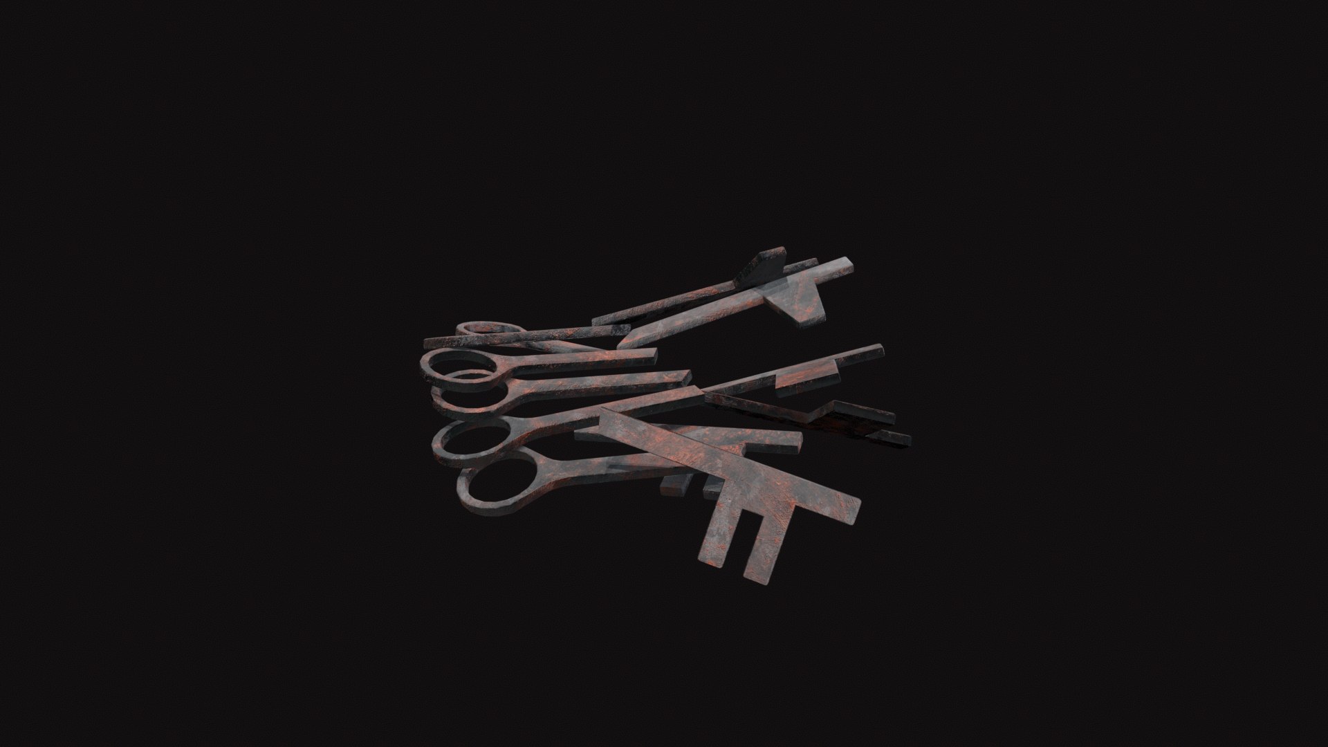 Medieval Key Metal Scarp 02 Model - TurboSquid 2320871