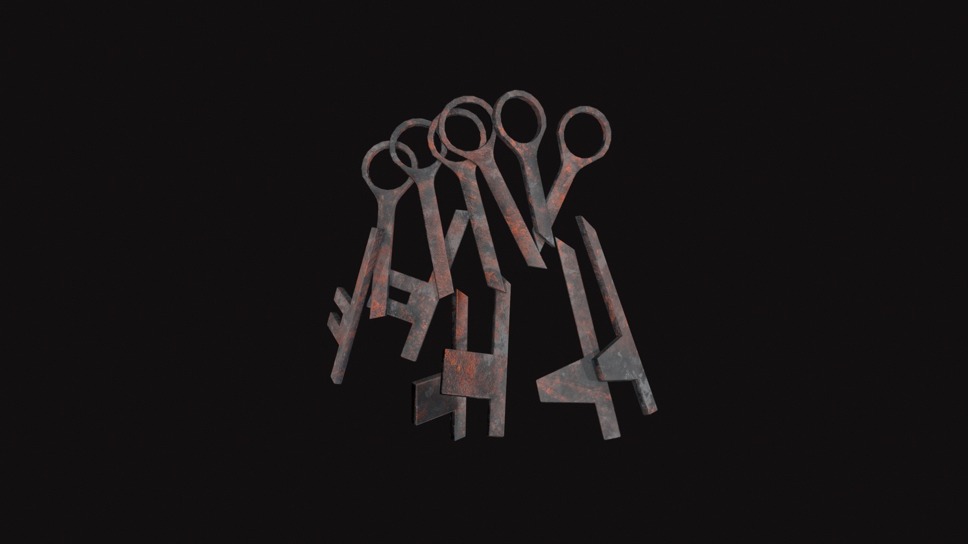Medieval Key Metal Scarp 02 Model - TurboSquid 2320871