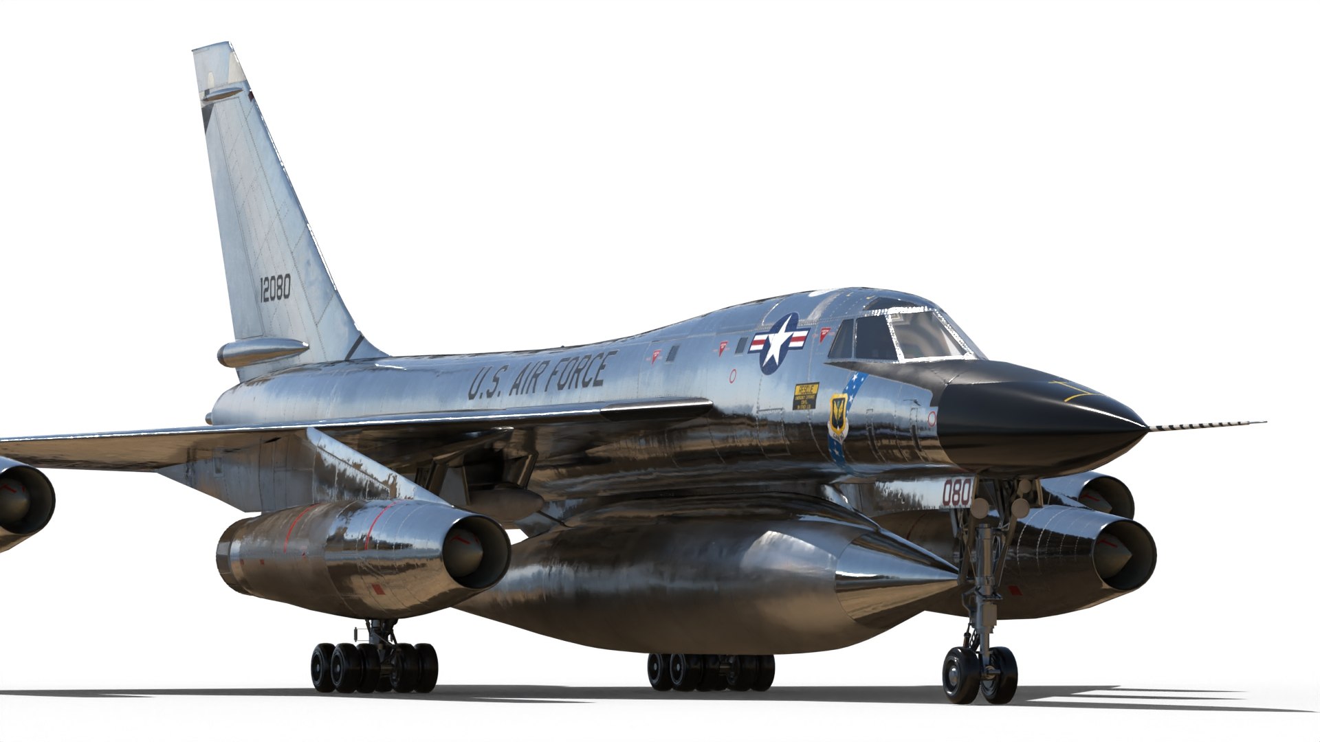 B-58 Hustler Nuclear Bomber 3D Model - TurboSquid 2087856