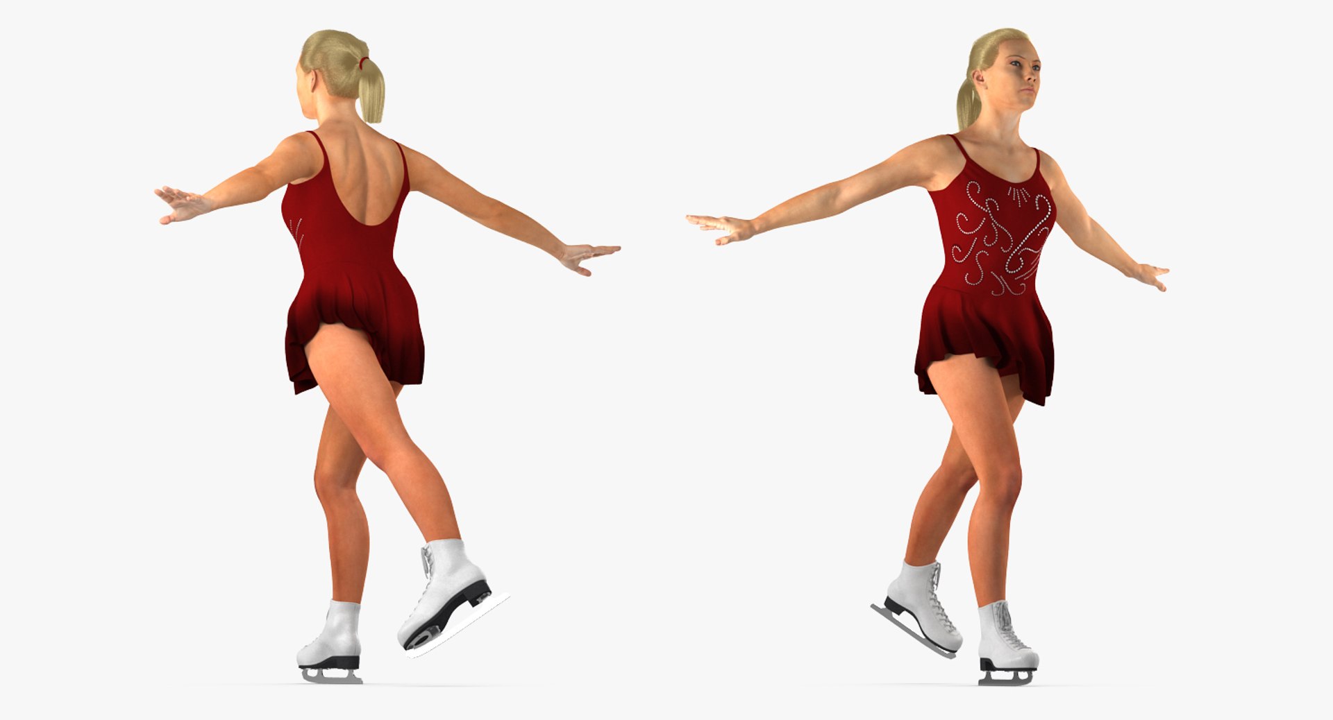 Female Figure Skater Dansing X