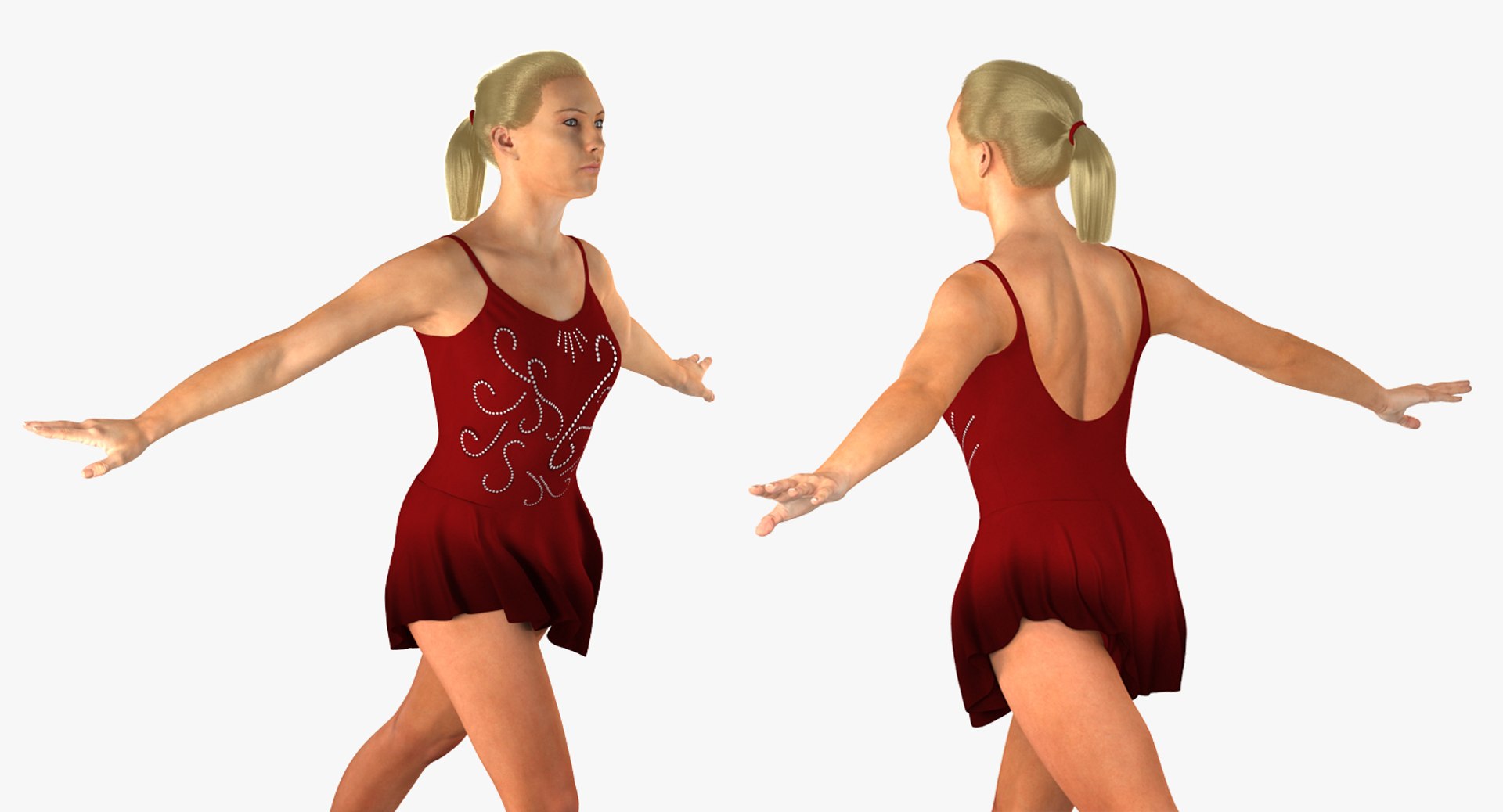 Female Figure Skater Dansing X