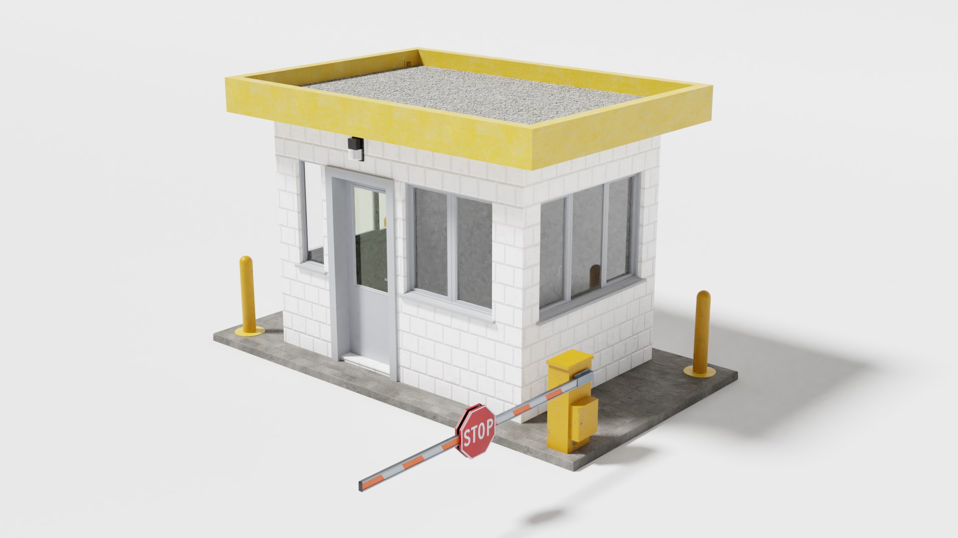 3D Security Booth model - TurboSquid 1789979