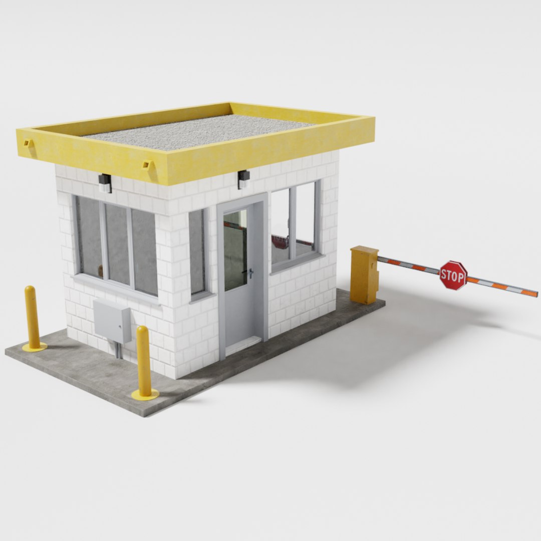 3D Security Booth model - TurboSquid 1789979