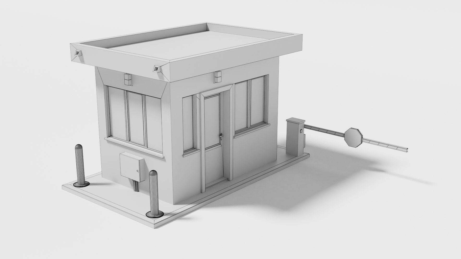 3D Security Booth model - TurboSquid 1789979