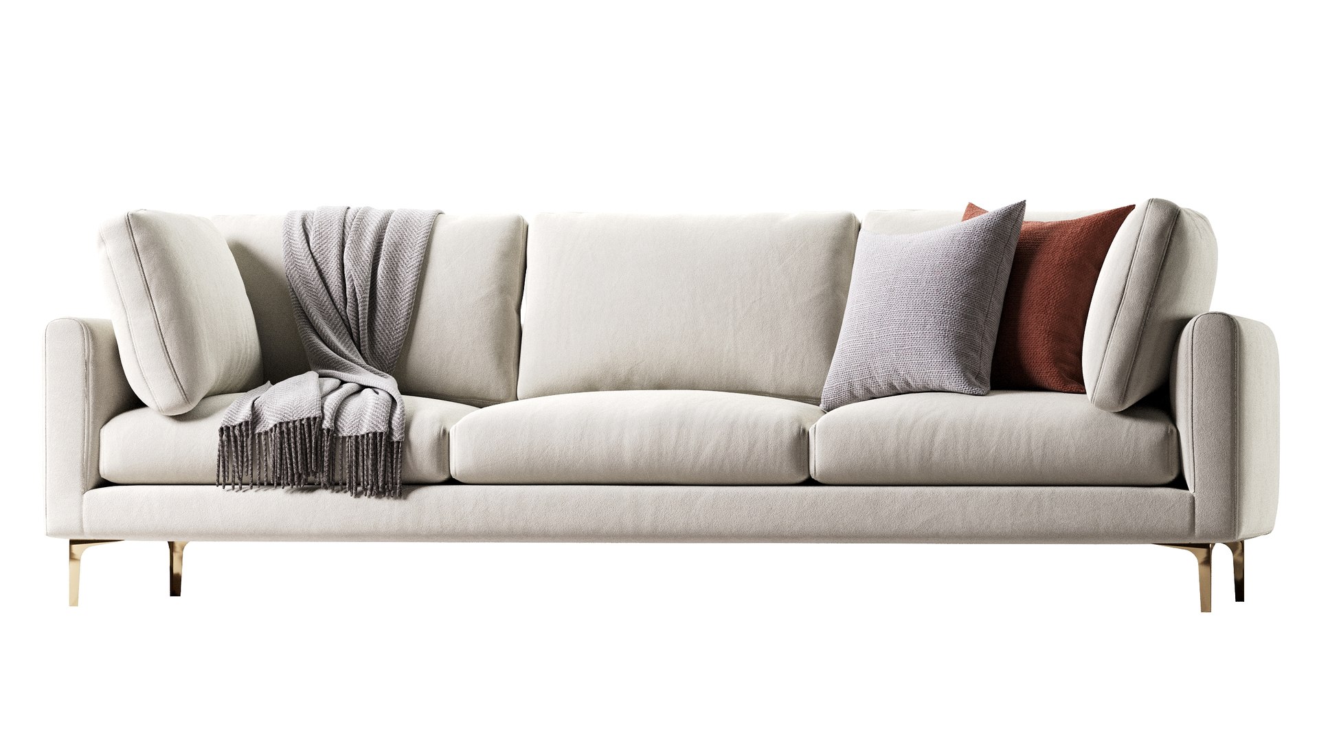 3D Adams Sofa 3 Seat Model - TurboSquid 2098707