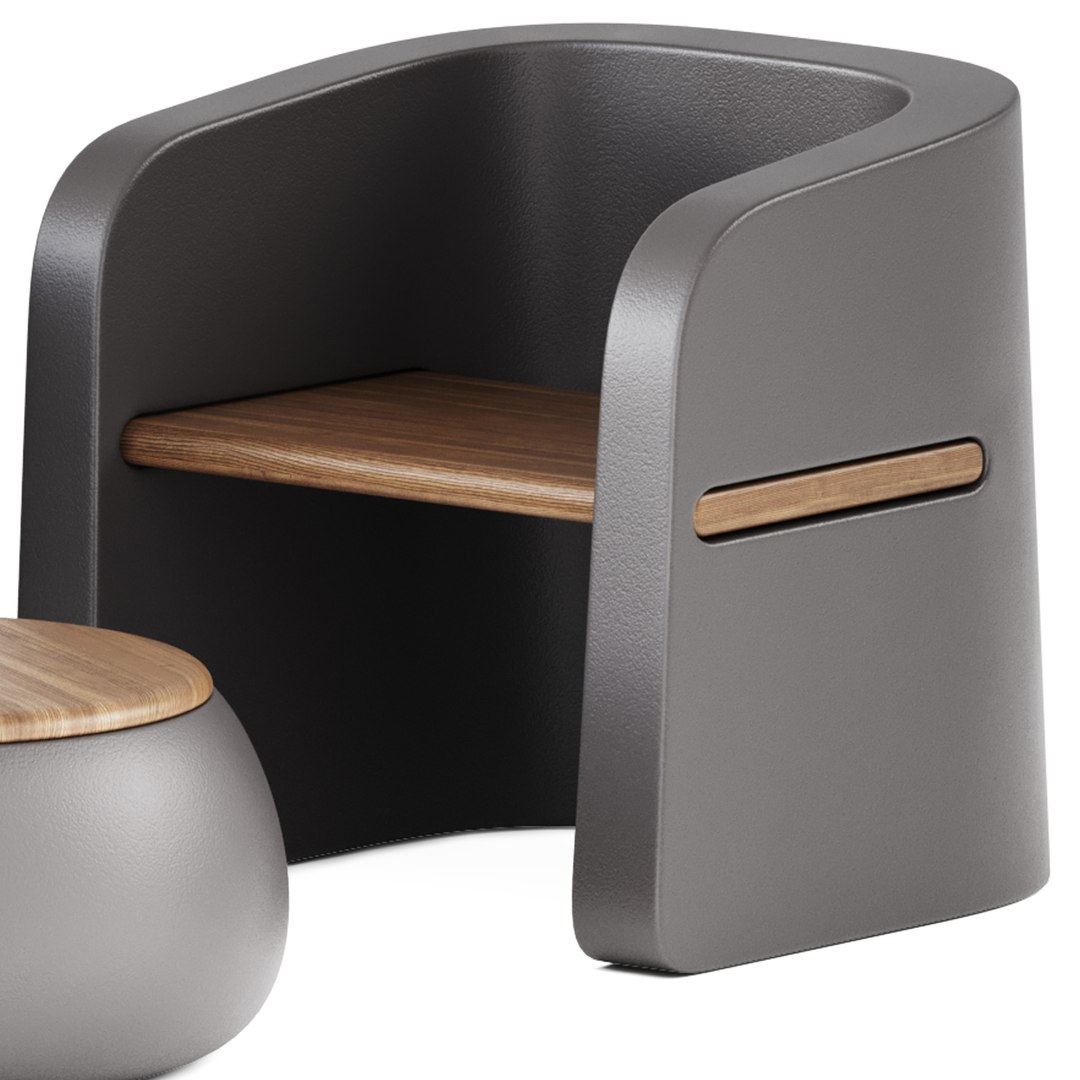 Talea Chair And Table T Ball By Plust 3D Model - TurboSquid 2051313