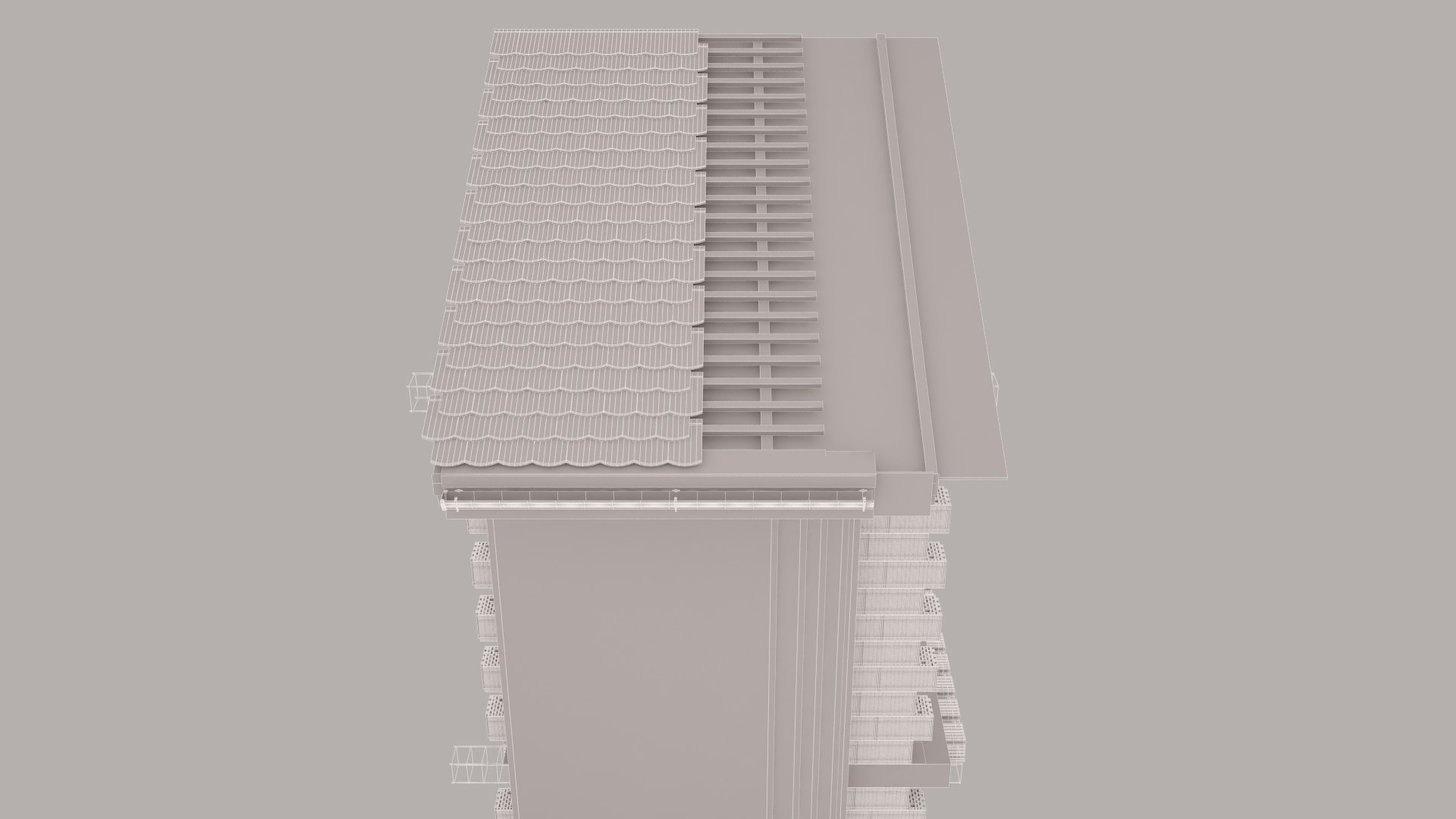 Wall Section 3D - TurboSquid 1529324