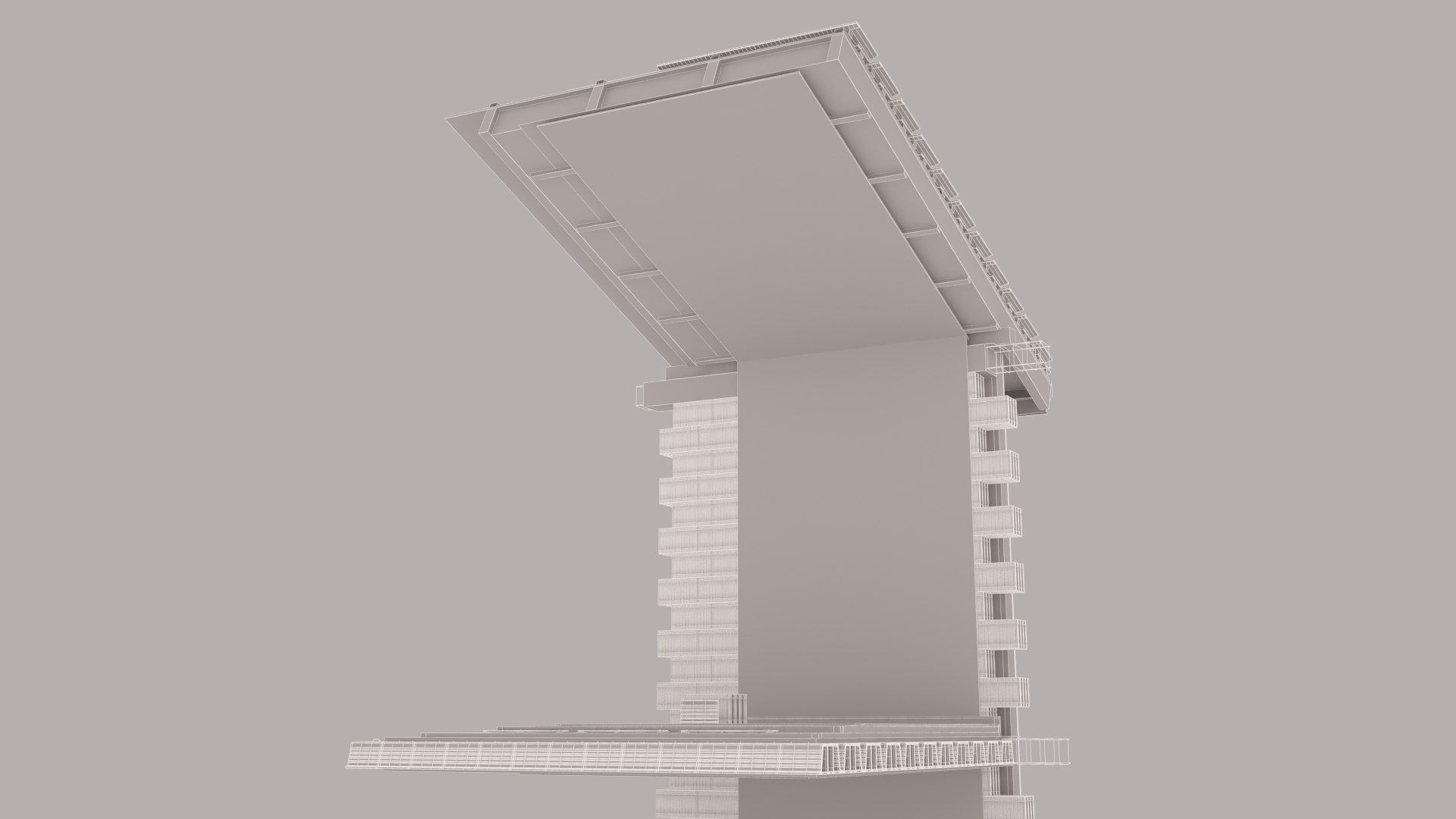Wall Section 3D - TurboSquid 1529324