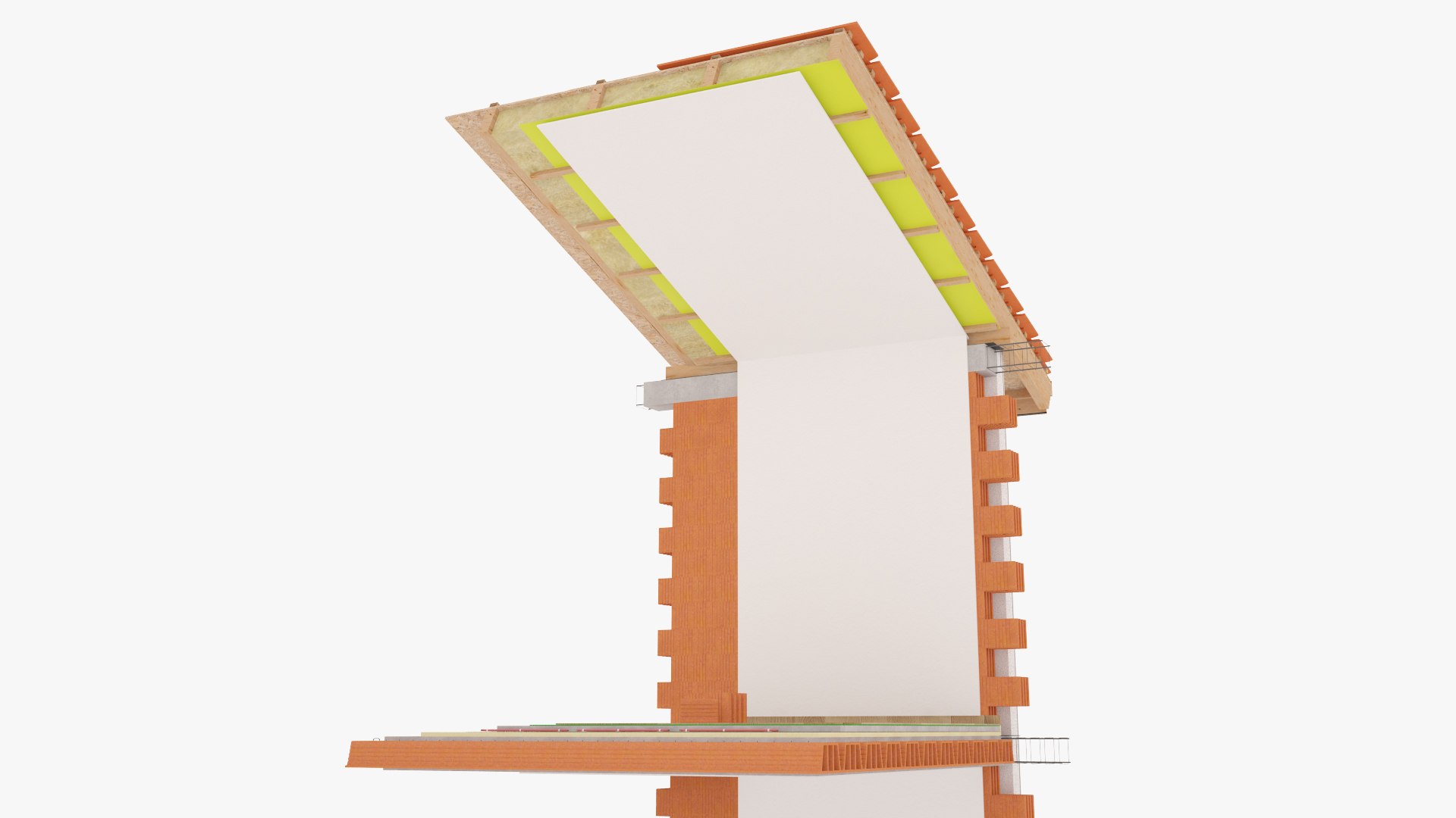 Wall Section 3D - TurboSquid 1529324