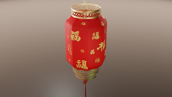 Red lantern fu chinese 3D - TurboSquid 1615127