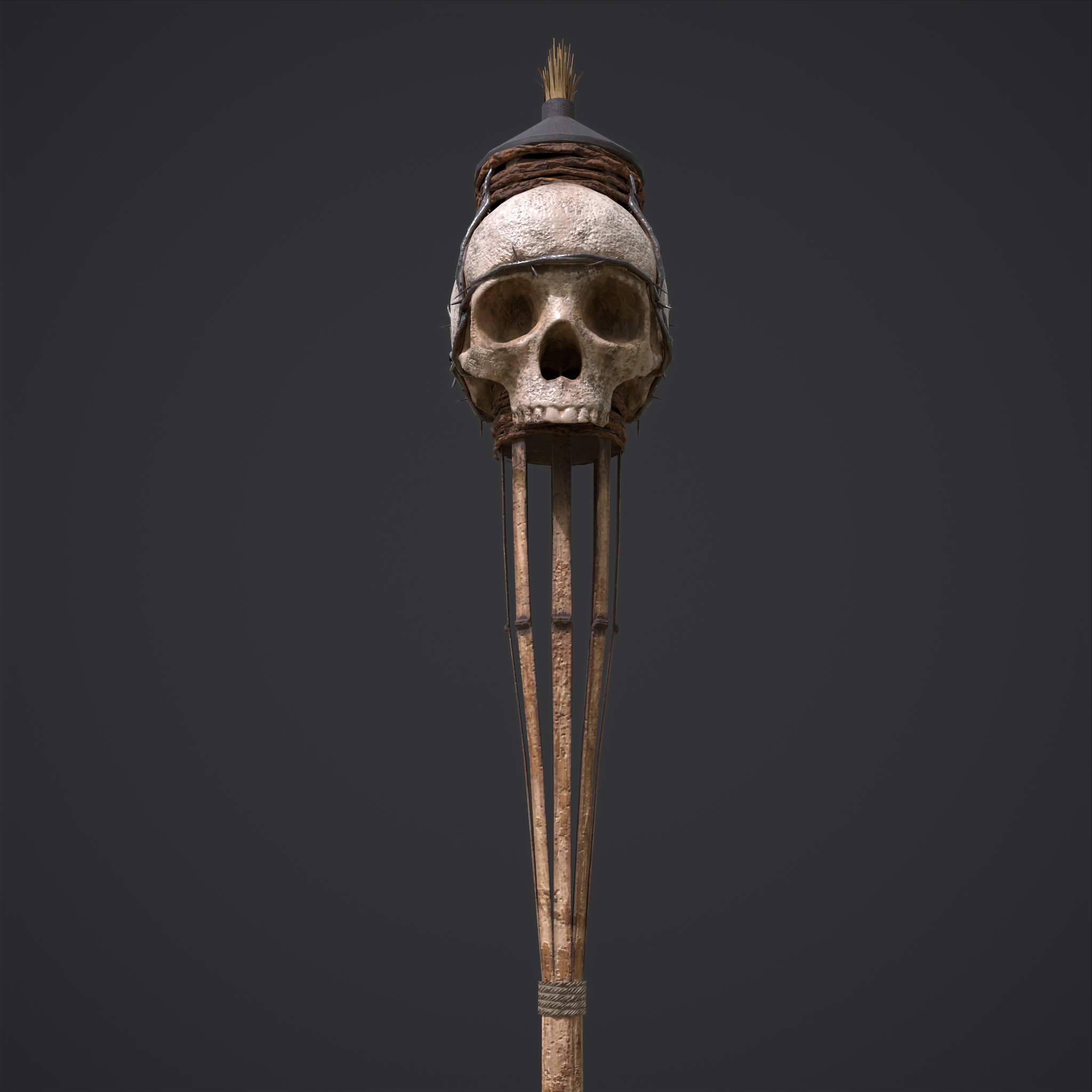 Skull Torch 3D model - TurboSquid 1806424