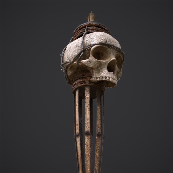 Skull Torch 3D model - TurboSquid 1806424
