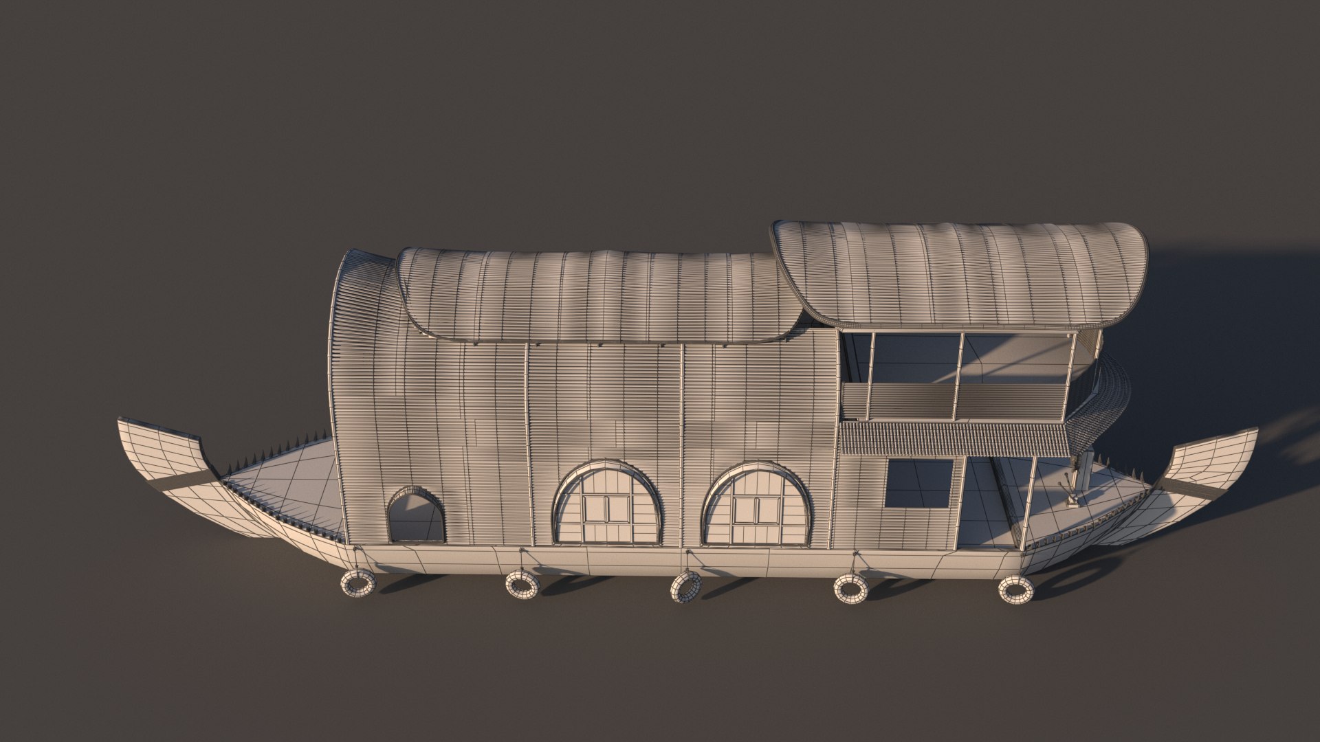 House Boat 3D Model - TurboSquid 1846609
