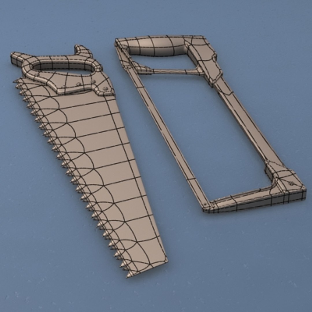 Tools Saw Hand 3d Model