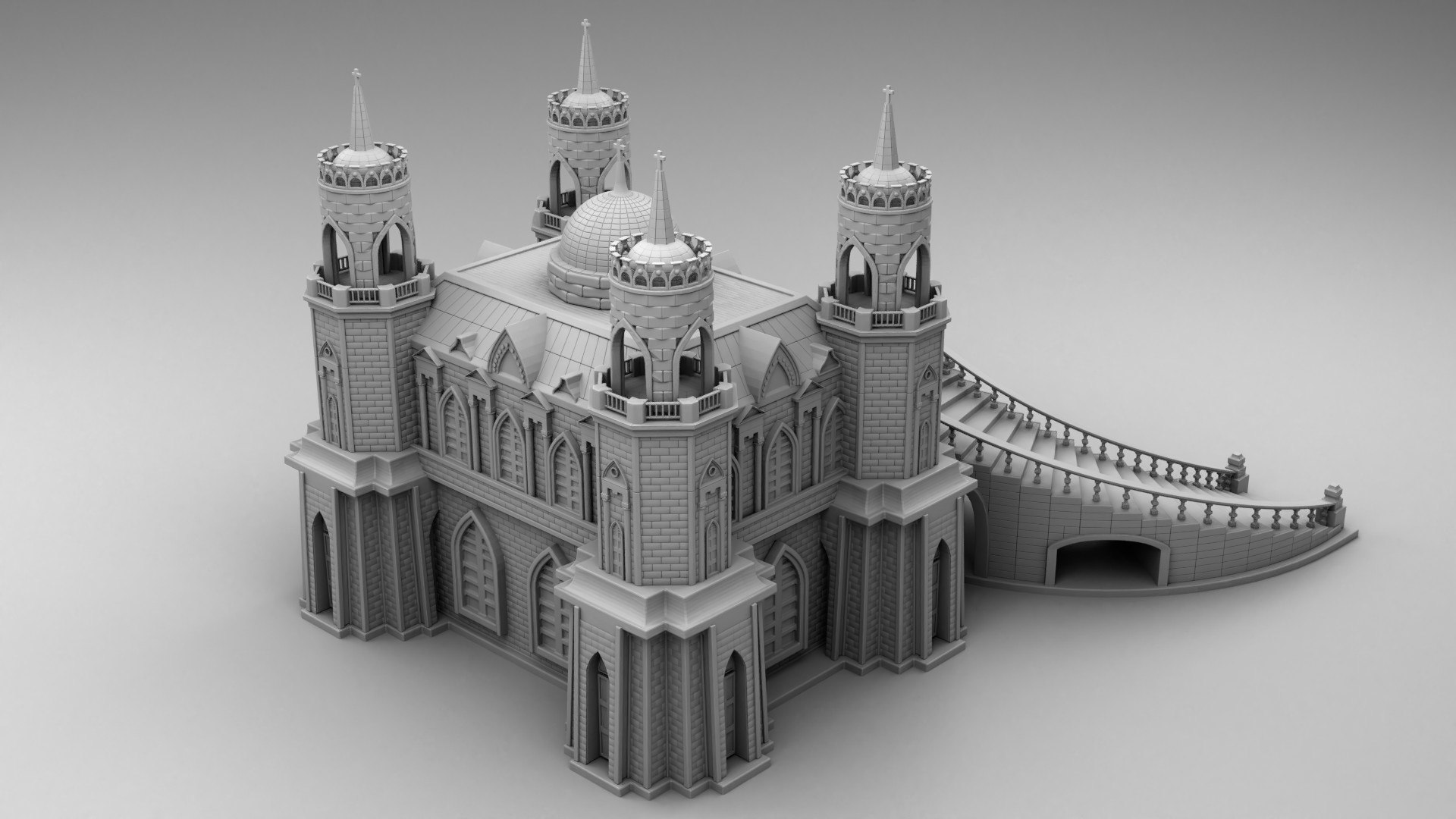 Castle Tower 3D Model - TurboSquid 1688814
