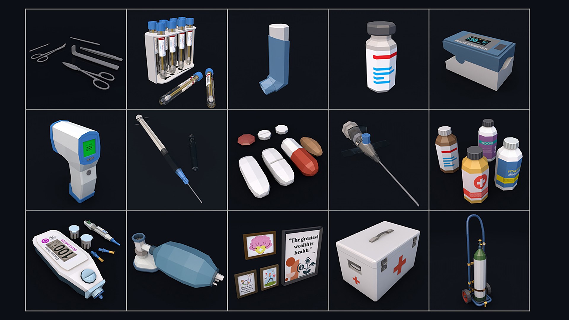 Poly Hospital Pack - Medical Surgical Equipments 3D - TurboSquid 2190217