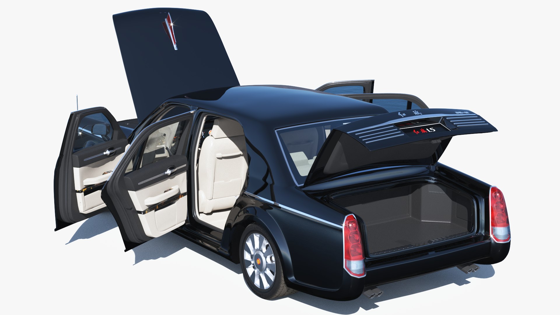 Hongqi L5 3D Model - TurboSquid 2040289