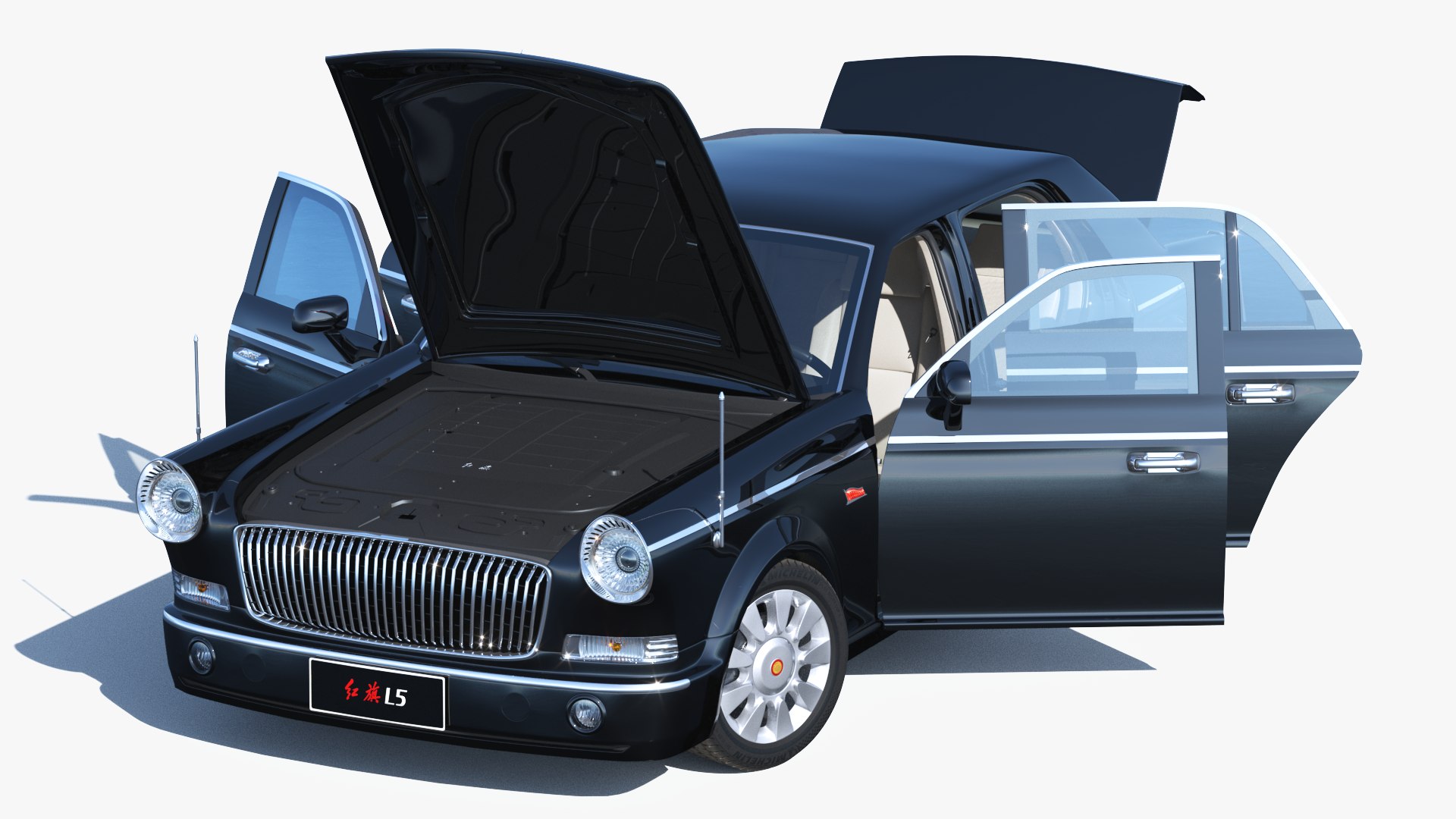 Hongqi L5 3D Model - TurboSquid 2040289