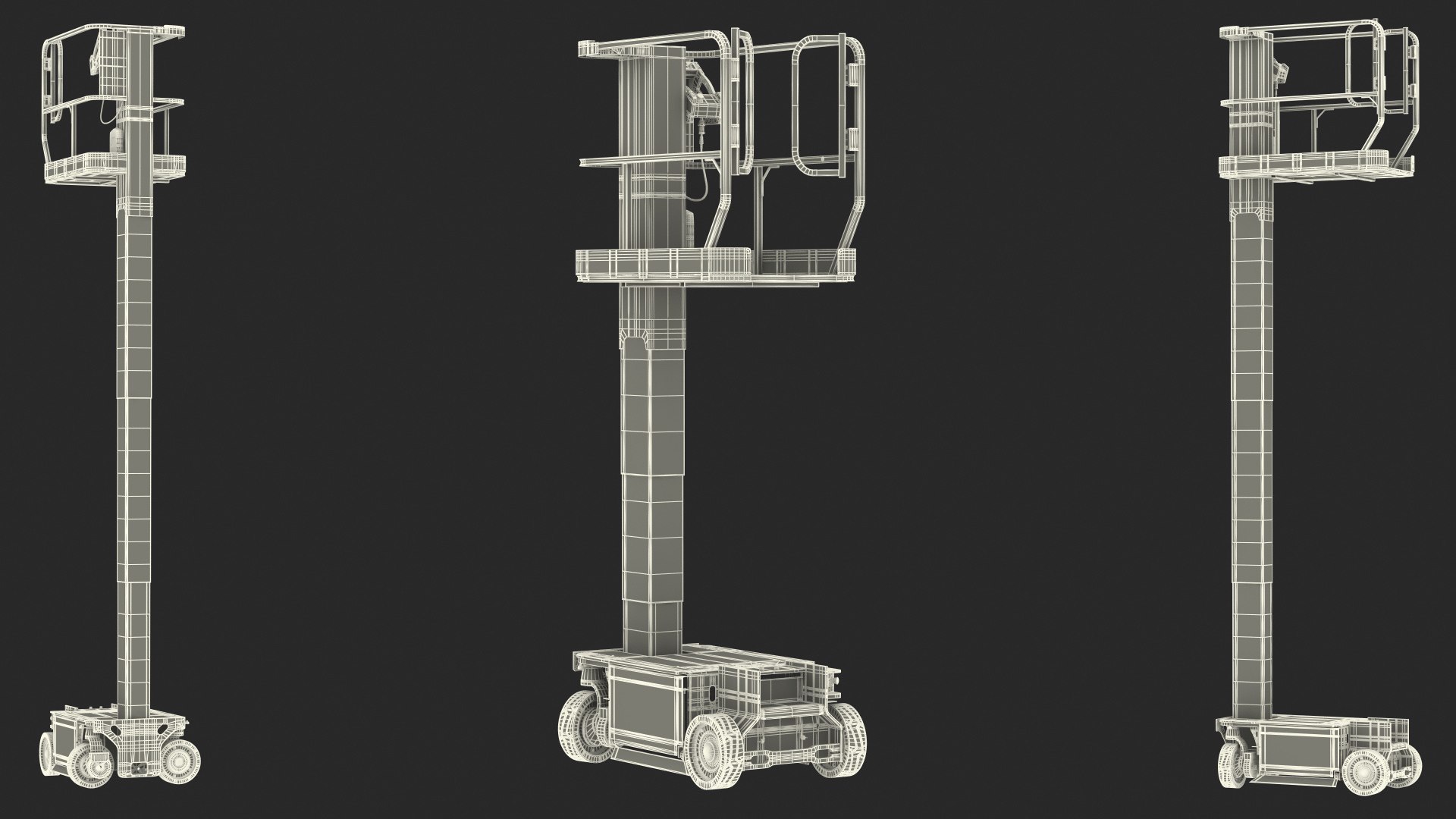 Vertical Mast Lift Dirty Rigged 3D model - TurboSquid 1870751
