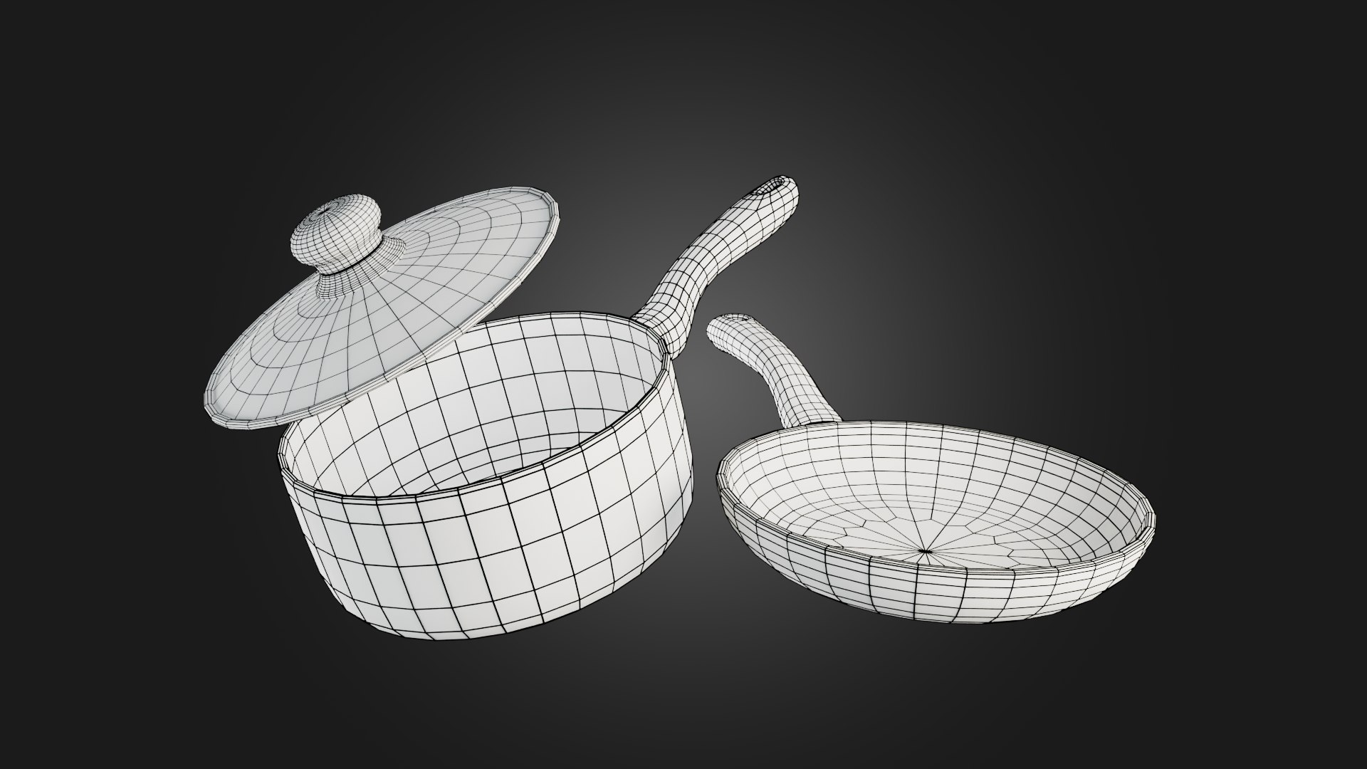 Sauce Pan Frying Pan 3D - TurboSquid 2342752