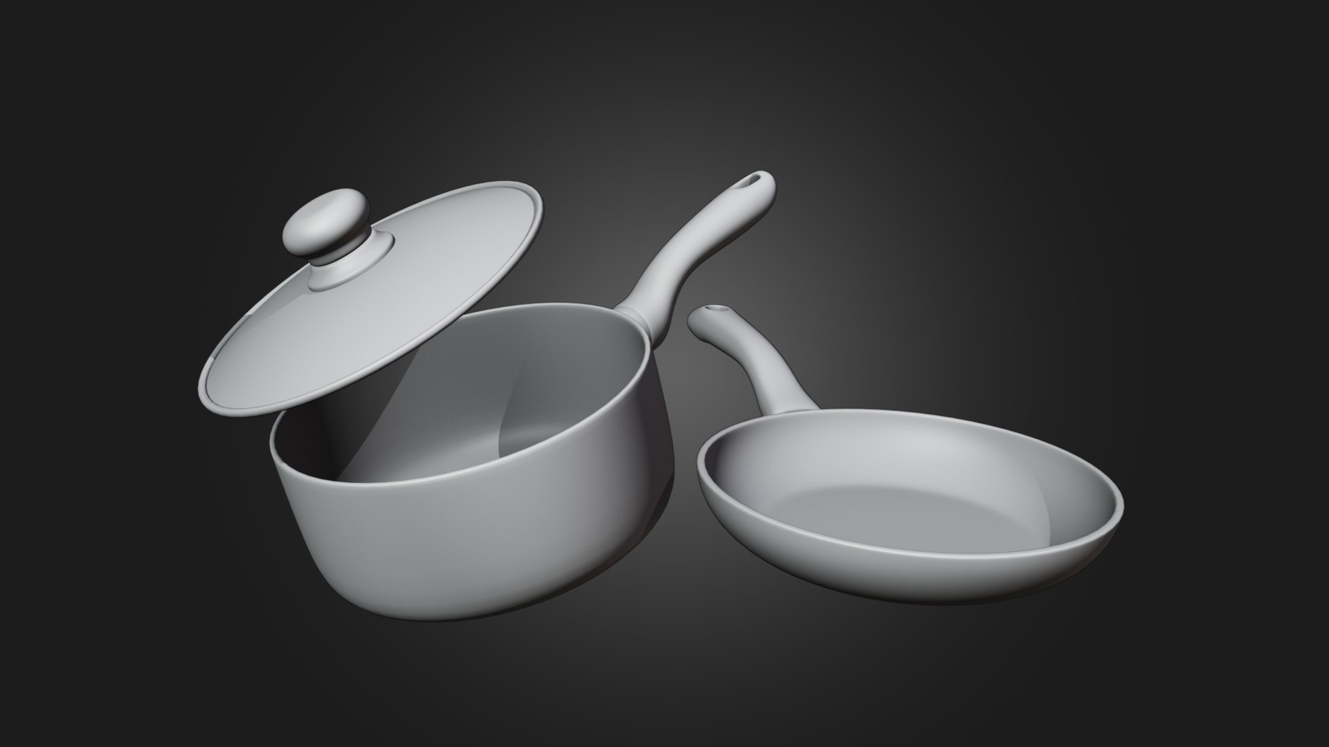 Sauce Pan Frying Pan 3D - TurboSquid 2342752