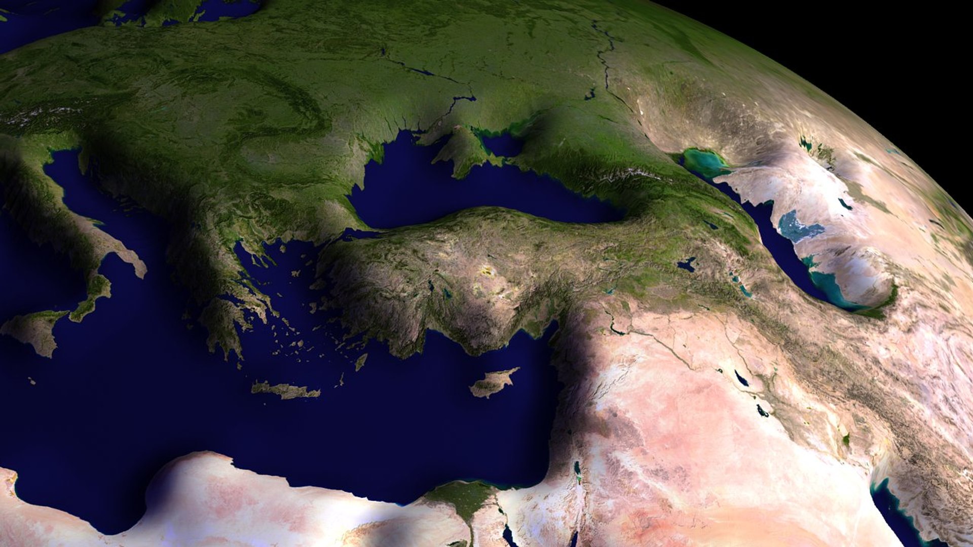 3ds Max Planet Earth Bumpy