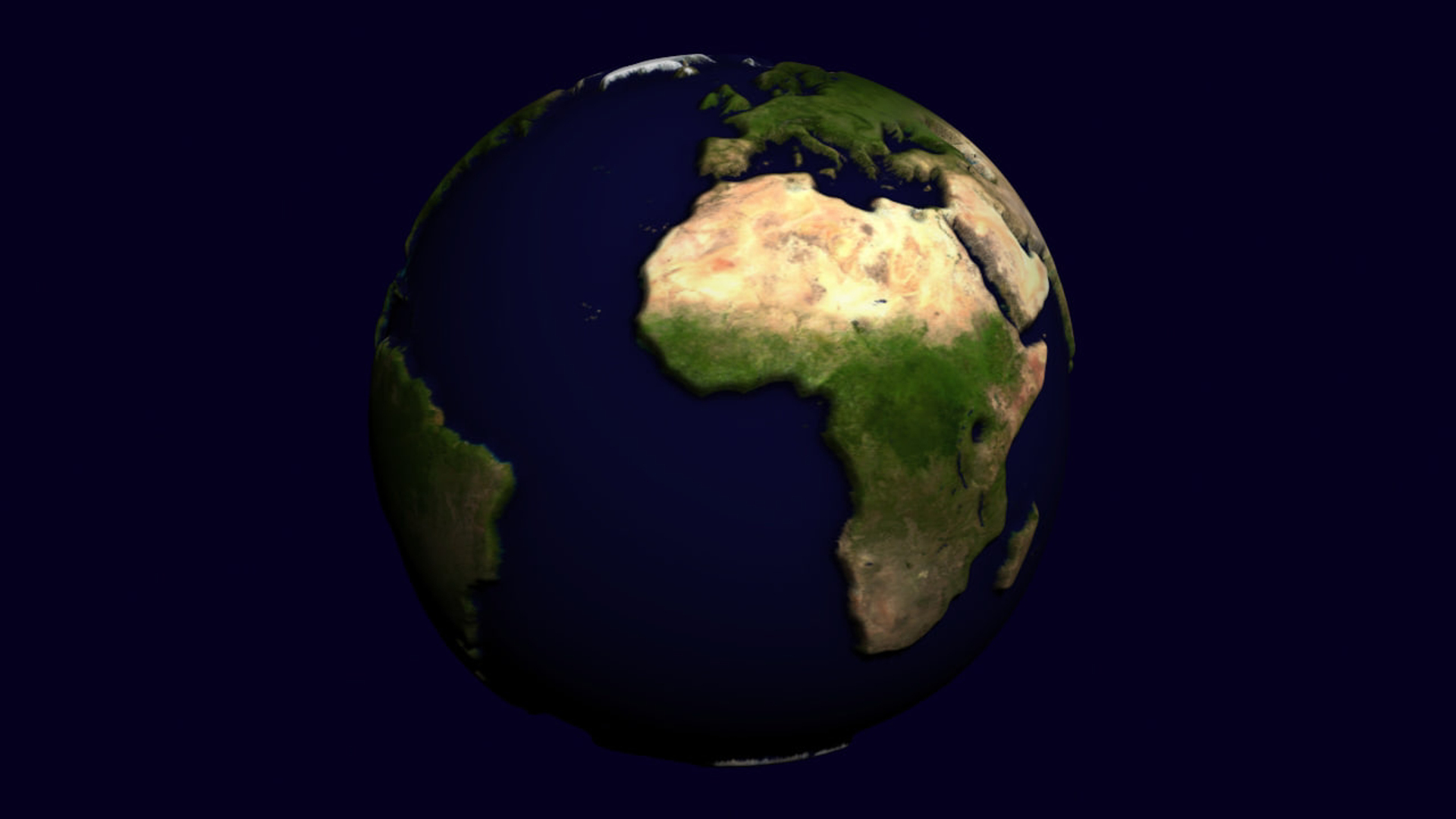 3ds Max Planet Earth Bumpy