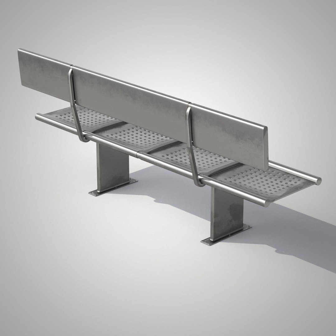 Metal Bench 3d Max
