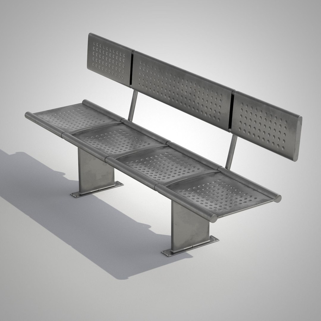 Metal Bench 3d Max