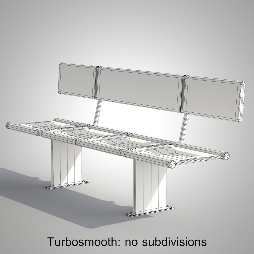 Metal Bench 3d Max
