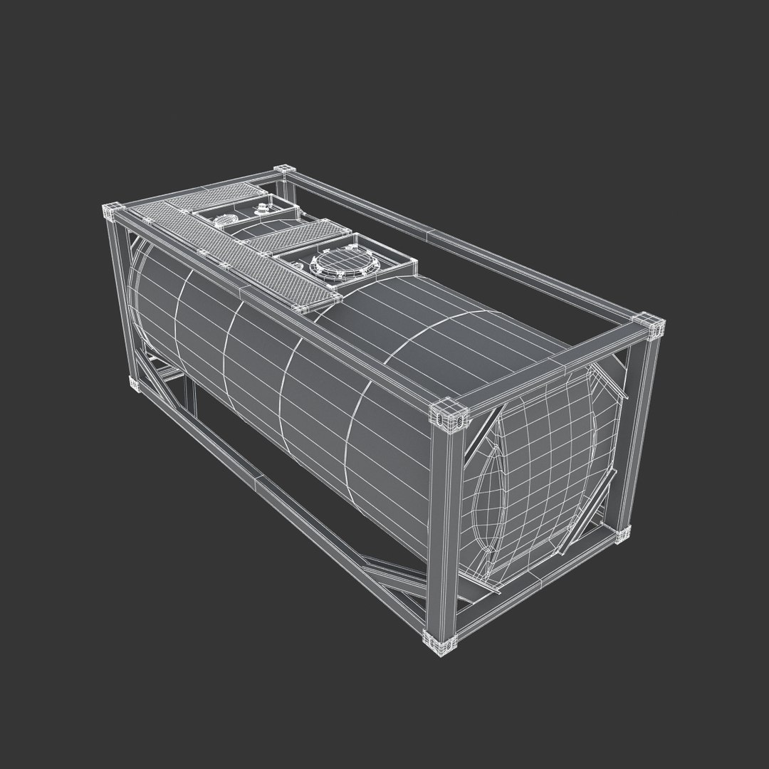 3D Iso Tank Container - TurboSquid 1186117