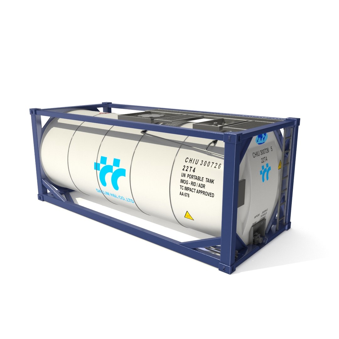 3D Iso Tank Container - TurboSquid 1186117