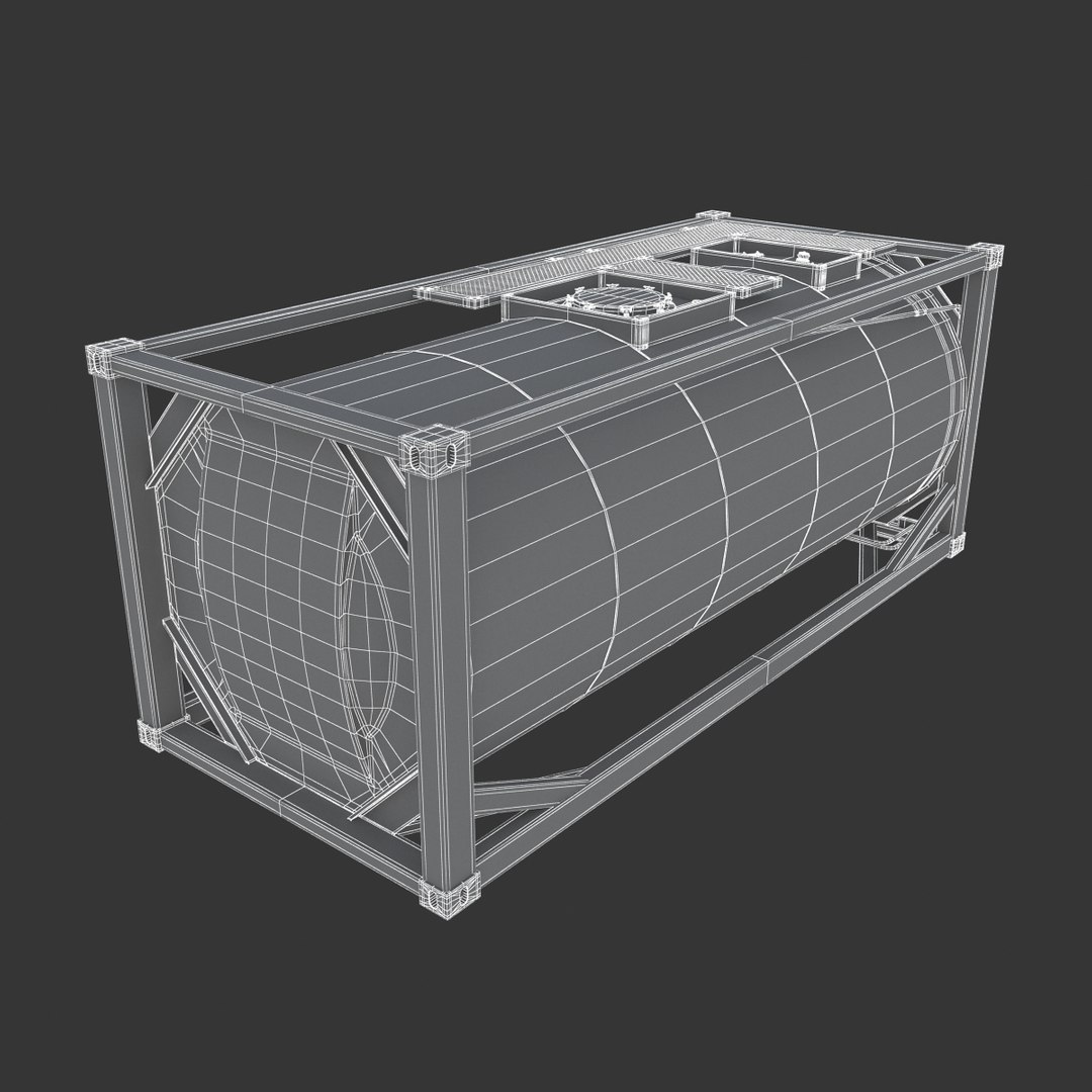 3D Iso Tank Container - TurboSquid 1186117
