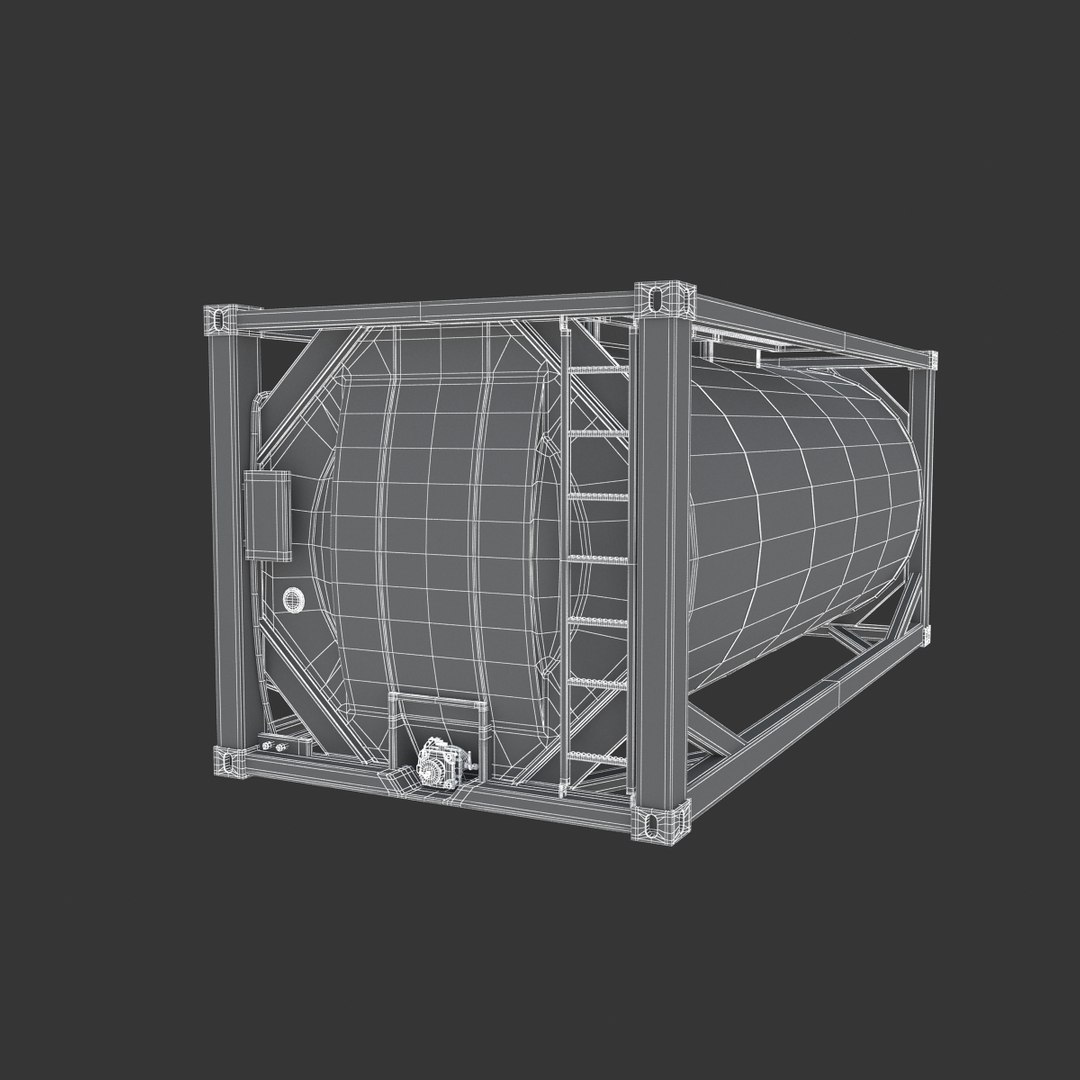 3D Iso Tank Container - TurboSquid 1186117
