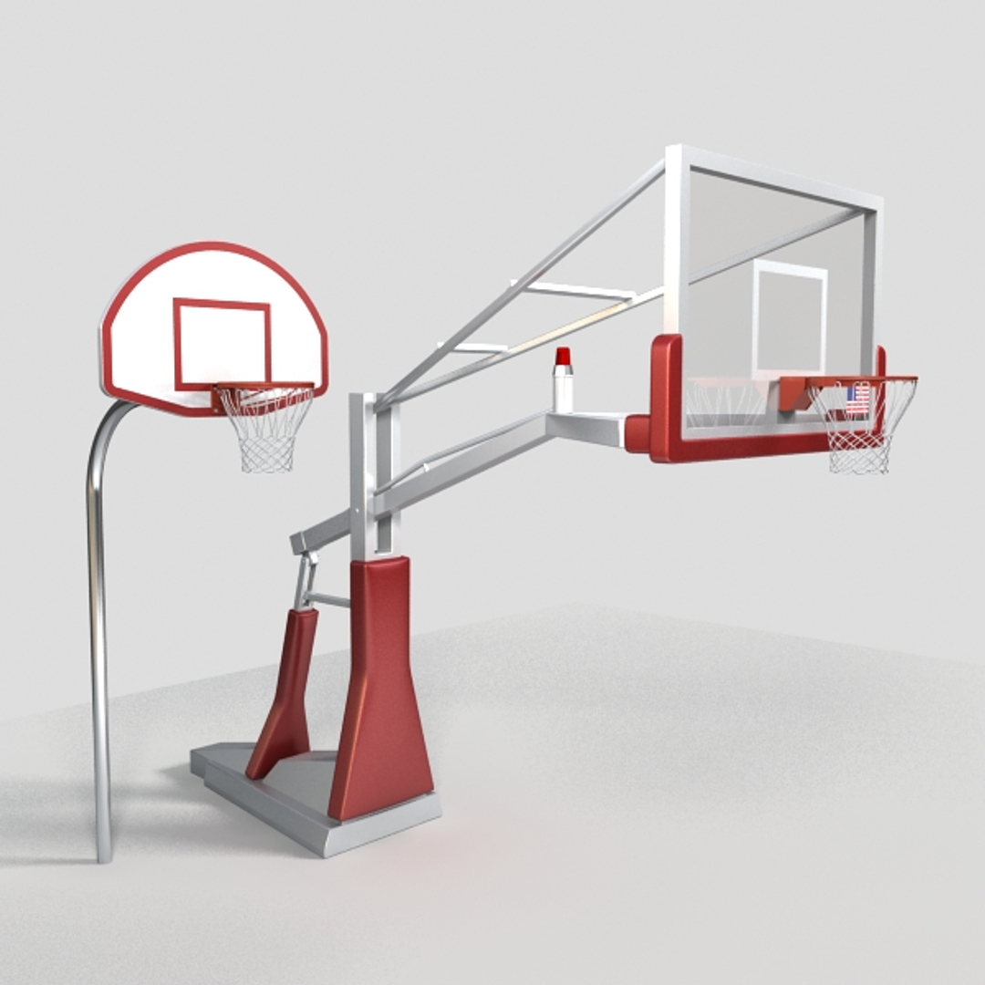 3d basketball hoop model