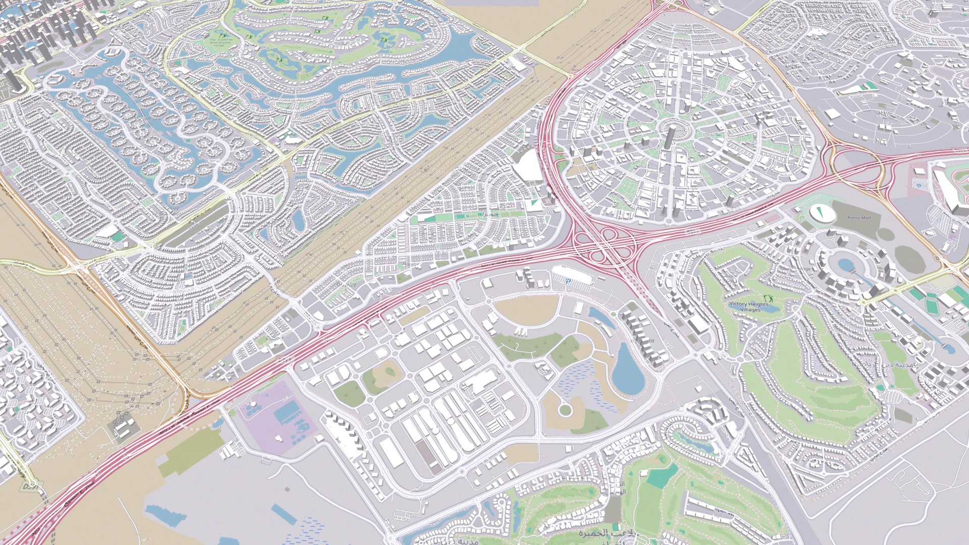 3D Cityscape Dubai UAE Model - TurboSquid 2185148