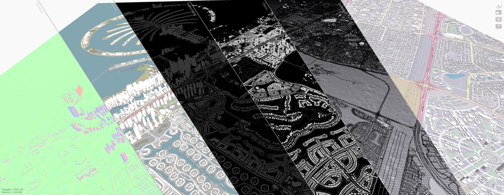 3D Cityscape Dubai UAE Model - TurboSquid 2185148