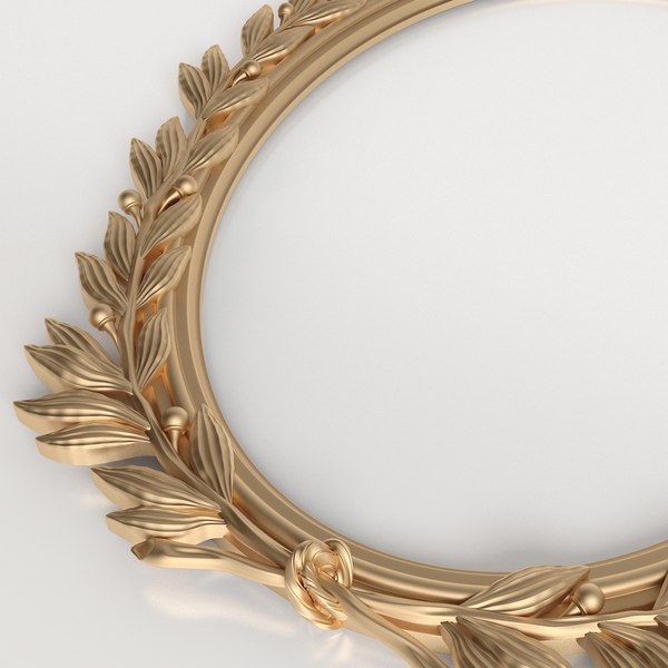 Oval carved frame 3D model - TurboSquid 1574231