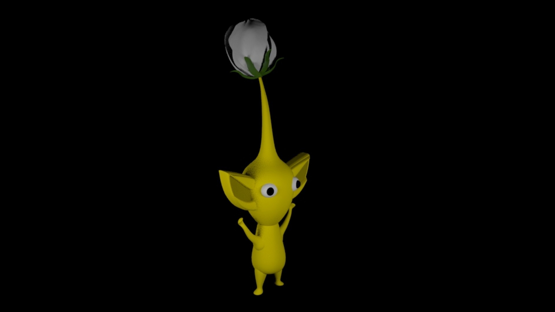 3D yellow pikmin model - TurboSquid 1640705